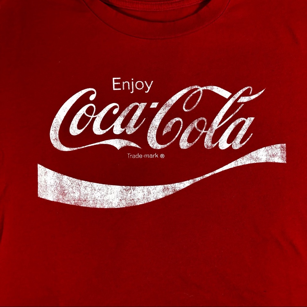 Enjoy Coca-Cola Logo 80s 90s Red Classic Retro Vintag… - Gem